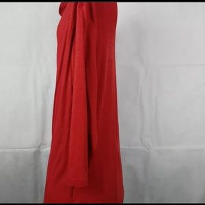 P Luca Milano | Tops | Pluca Milano Red Shimmering Long Sleeve Blouse L ...